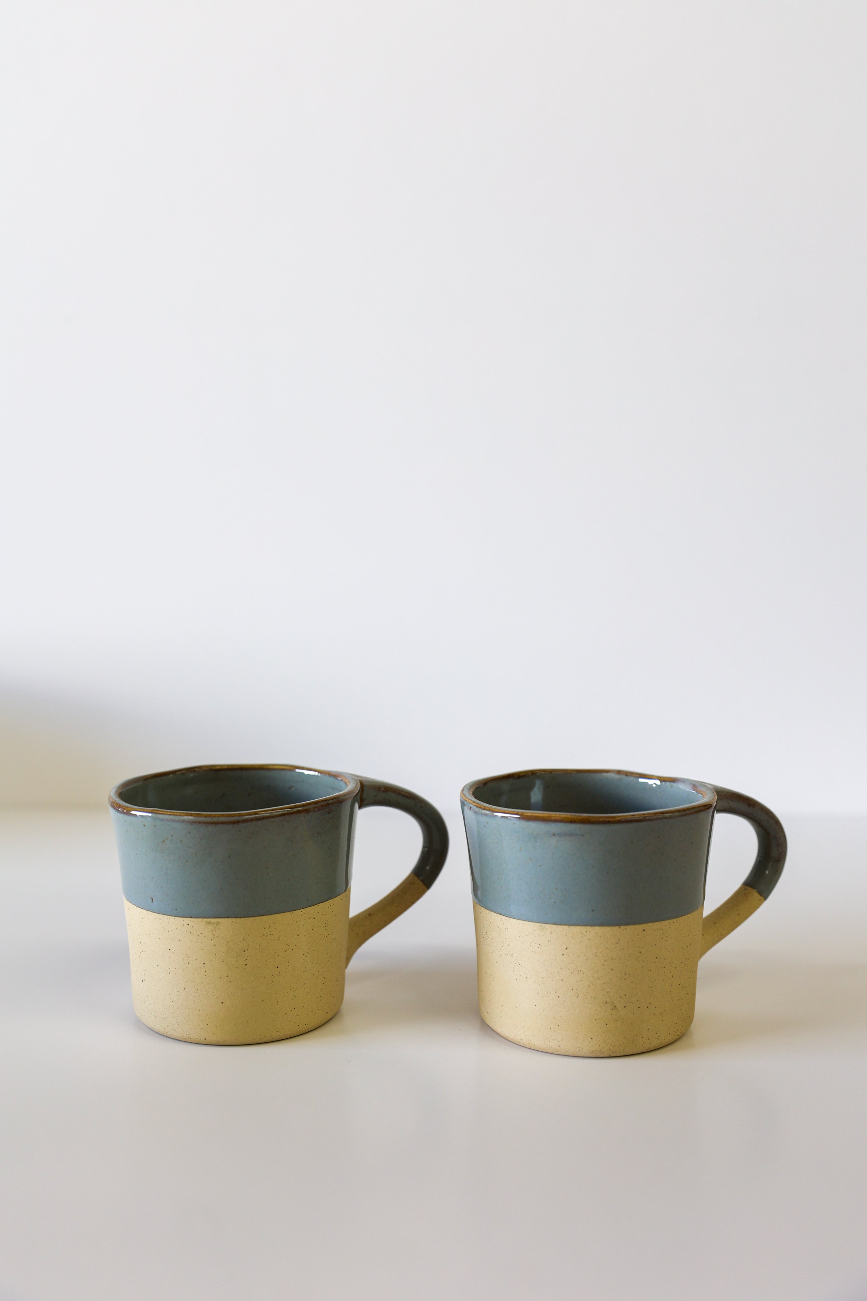 Harbor Handbuilt Mug | Waterfall (Set of 2) – Glazed Garage Ceramics
